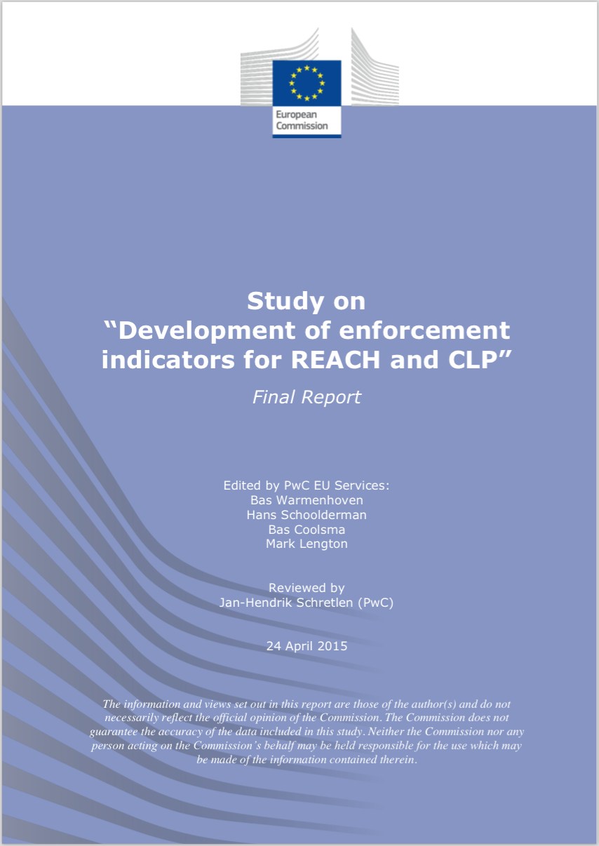 50 indicators to monitor and measure REACH and CLP enforcement activities